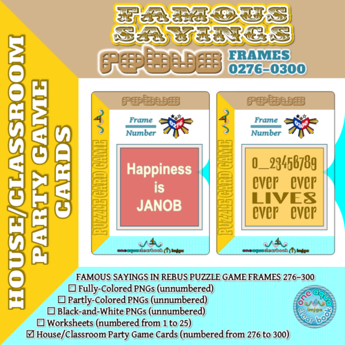 Black-and-White Rebus Puzzle Game Frames 1-100 PNG | Made By Teachers