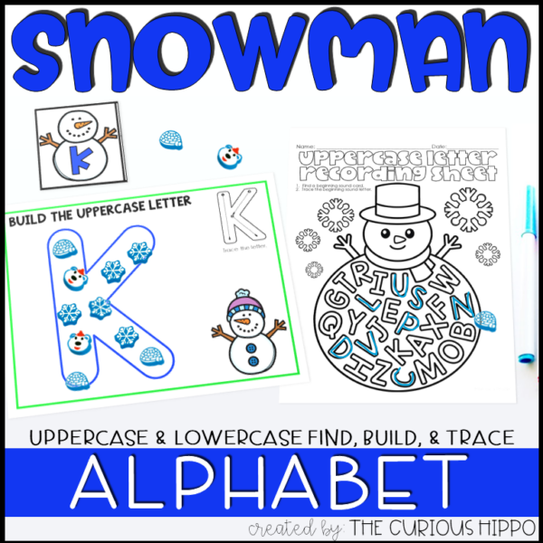 Alphabet Tracing - Snowman | Made By Teachers