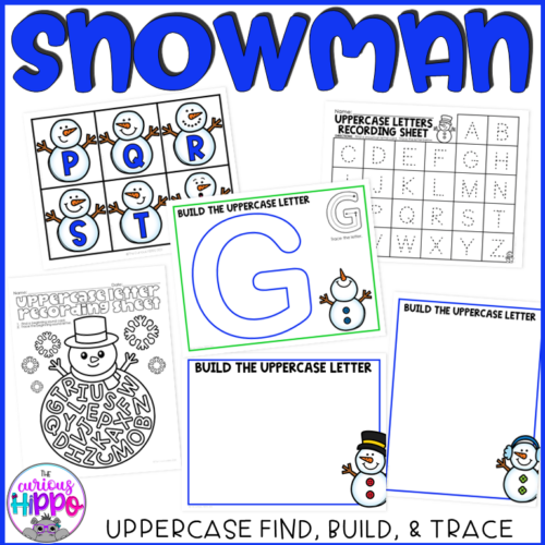 Alphabet Tracing - Snowman - Made By Teachers