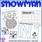 Alphabet Tracing - Snowman - Made By Teachers