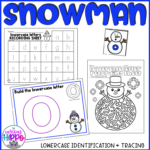Alphabet Tracing - Snowman - Made By Teachers