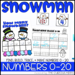 Snowman Numbers 0-20 practice - Made By Teachers