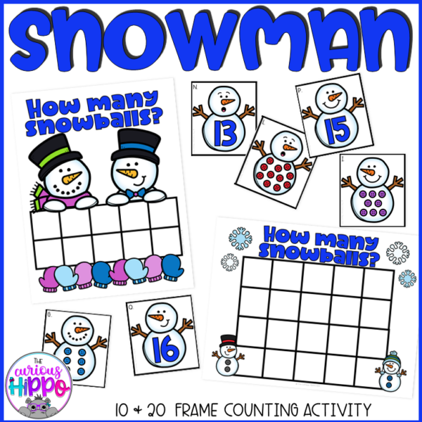 Snowman Numbers 0-20 practice - Made By Teachers