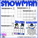 Snowman Numbers 0-20 practice - Made By Teachers