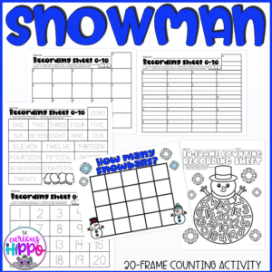 Snowman Numbers 0-20 practice - Made By Teachers