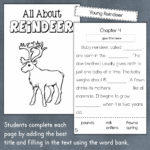 REINDEER Interactive Reading Comprehension Book - Made By Teachers