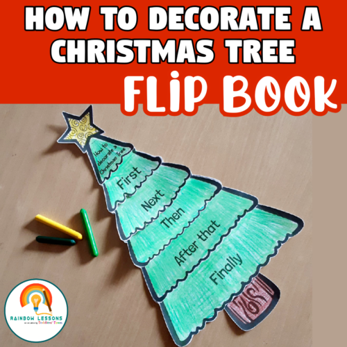 How to decorate a Christmas Tree Flip Book | Made By Teachers