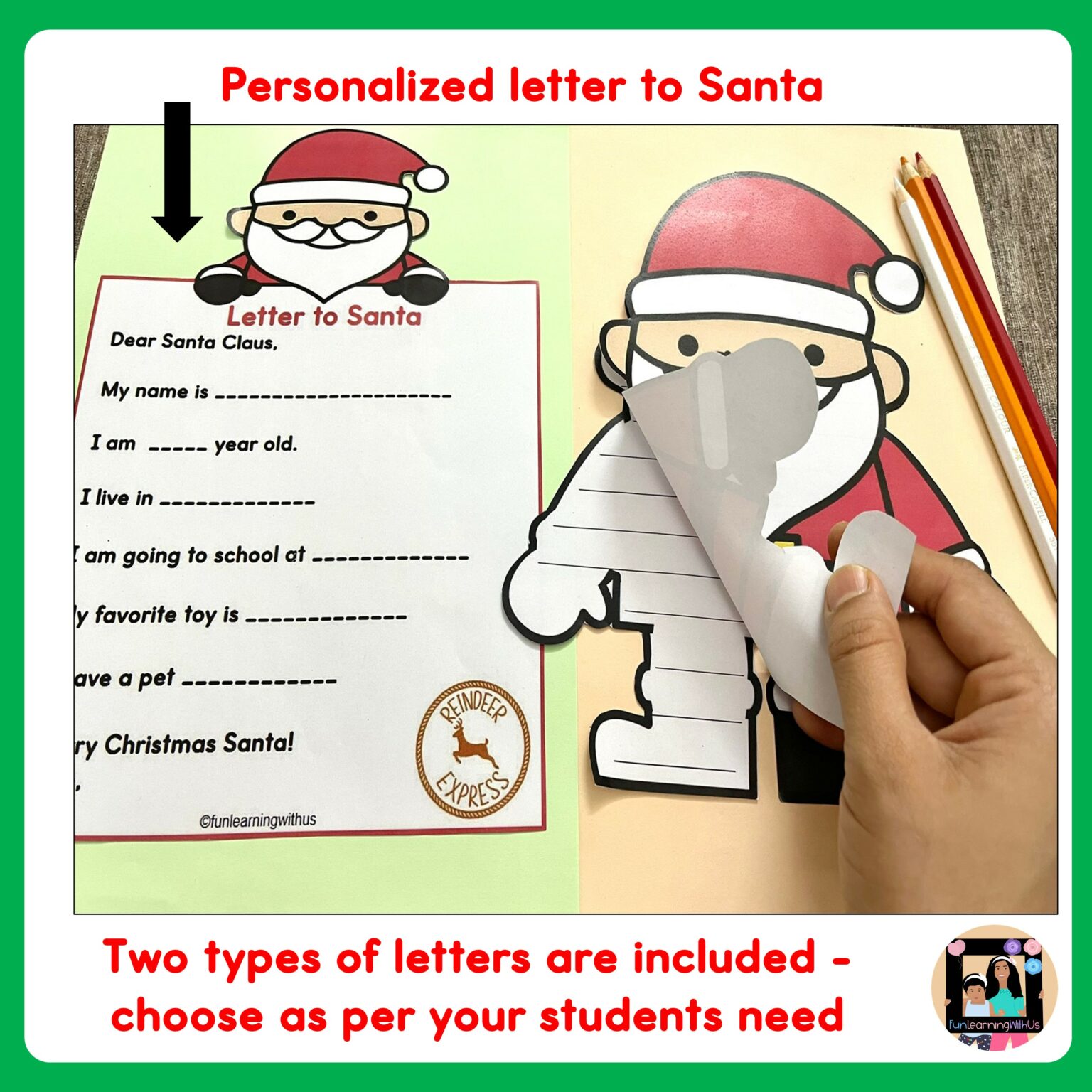 Letter to Santa | Build a Santa Craft & Craftivity | Made By Teachers