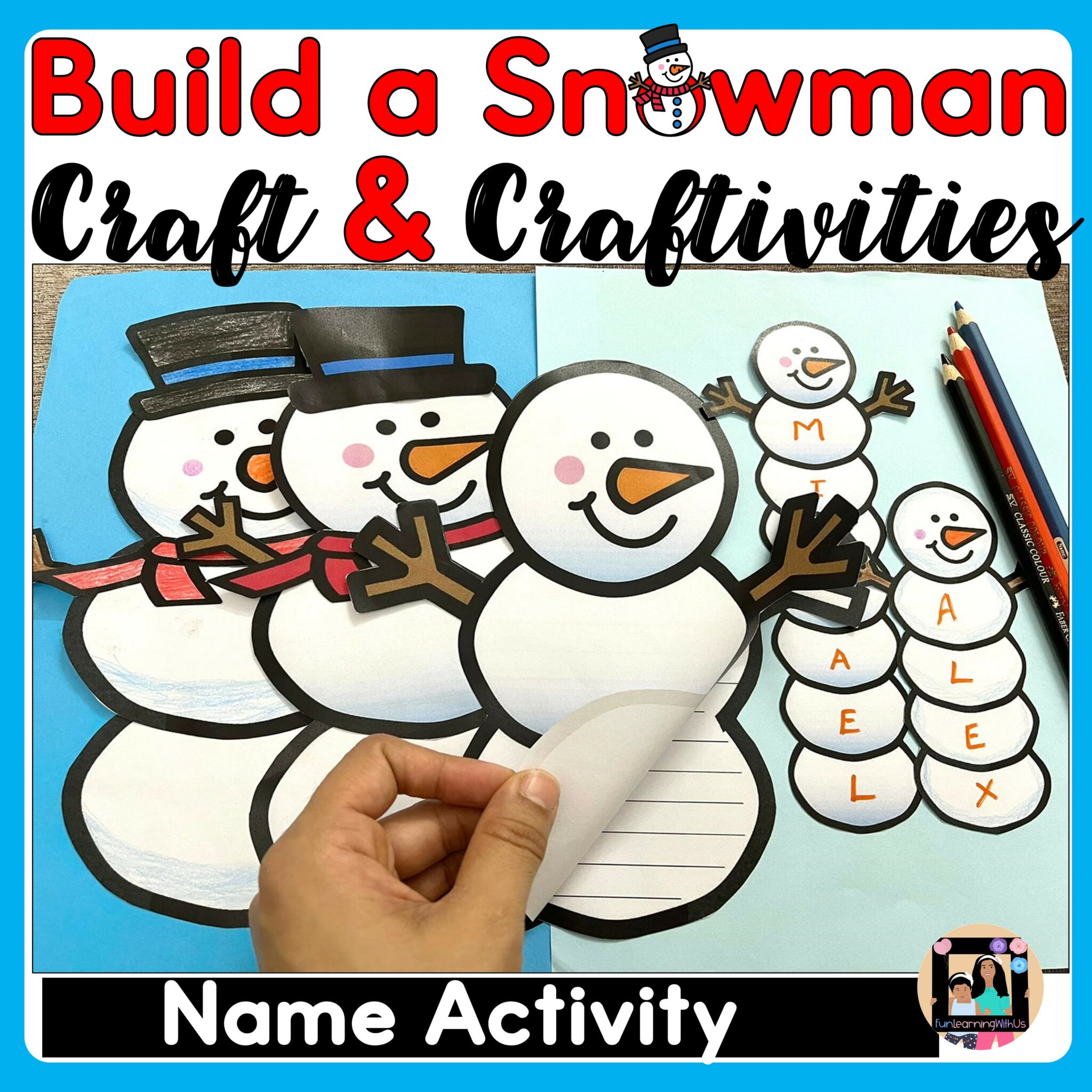 Build a Snowman Craft & Craftivities |Winter Craft | Made By Teachers