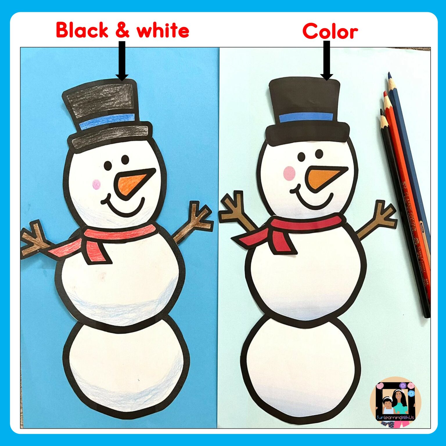 Build a Snowman Craft & Craftivities |Winter Craft | Made By Teachers