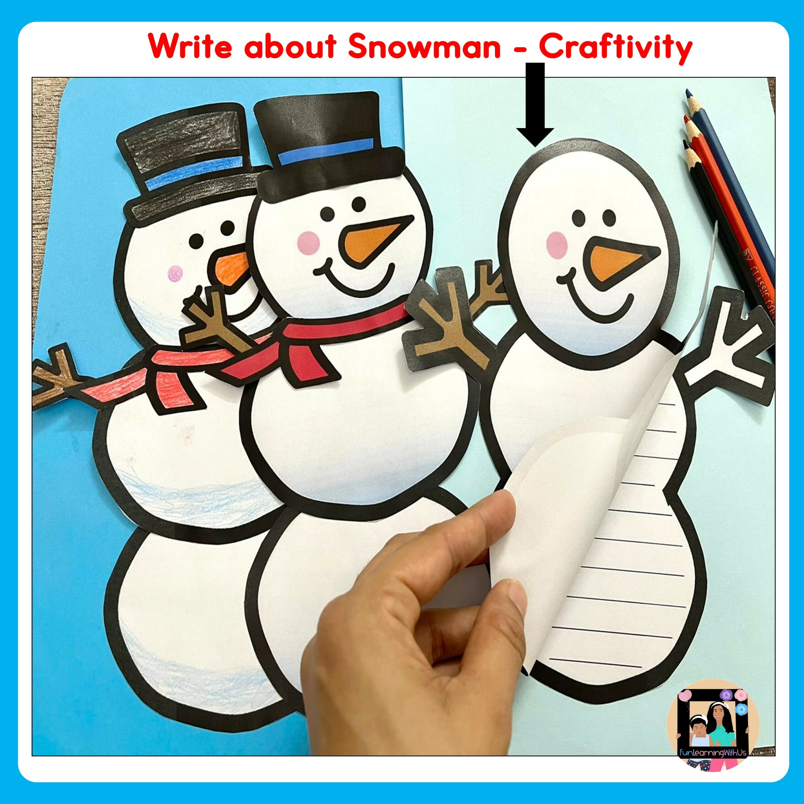 Build a Snowman Craft & Craftivities |Winter Craft | Made By Teachers