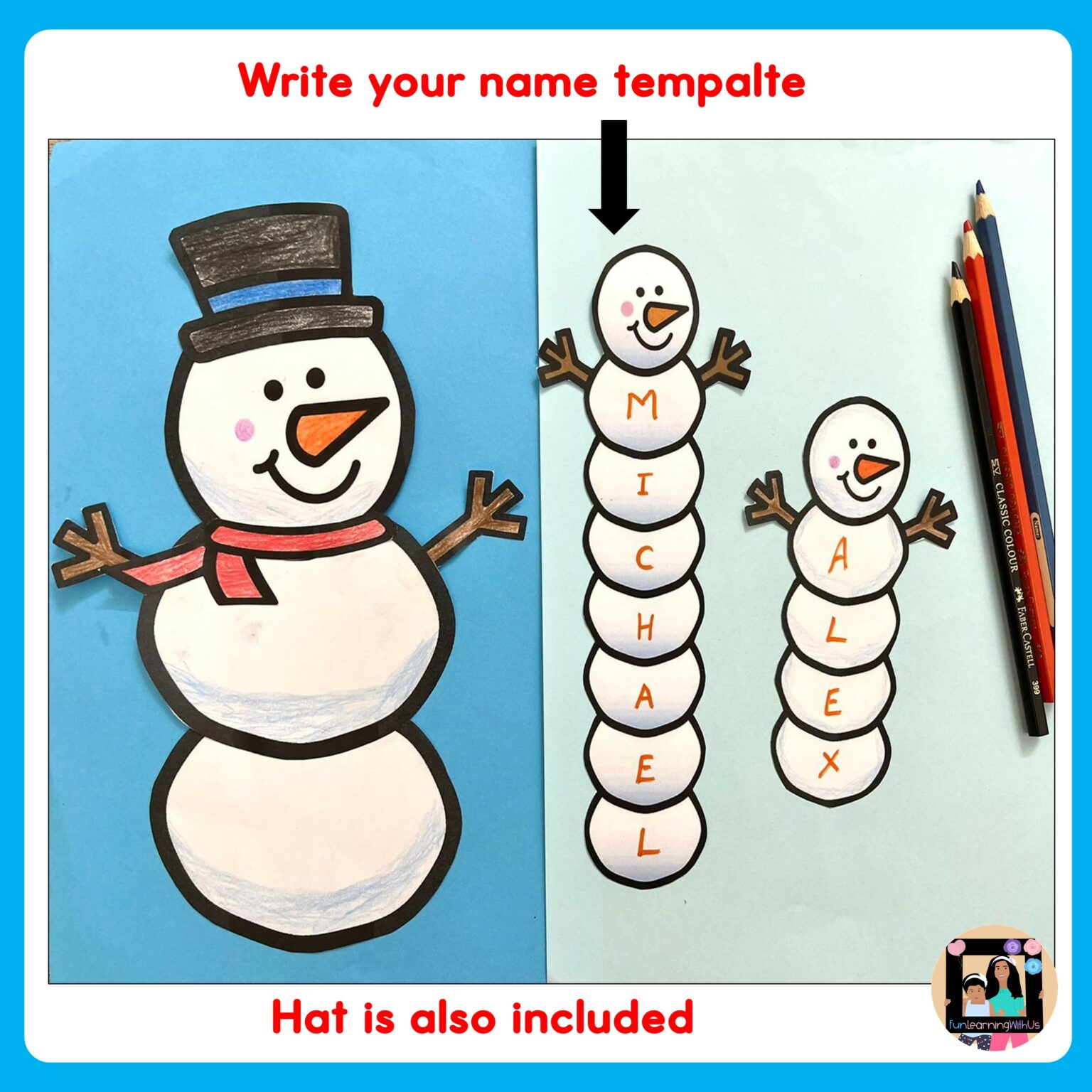Build a Snowman Craft & Craftivities |Winter Craft - Made By Teachers