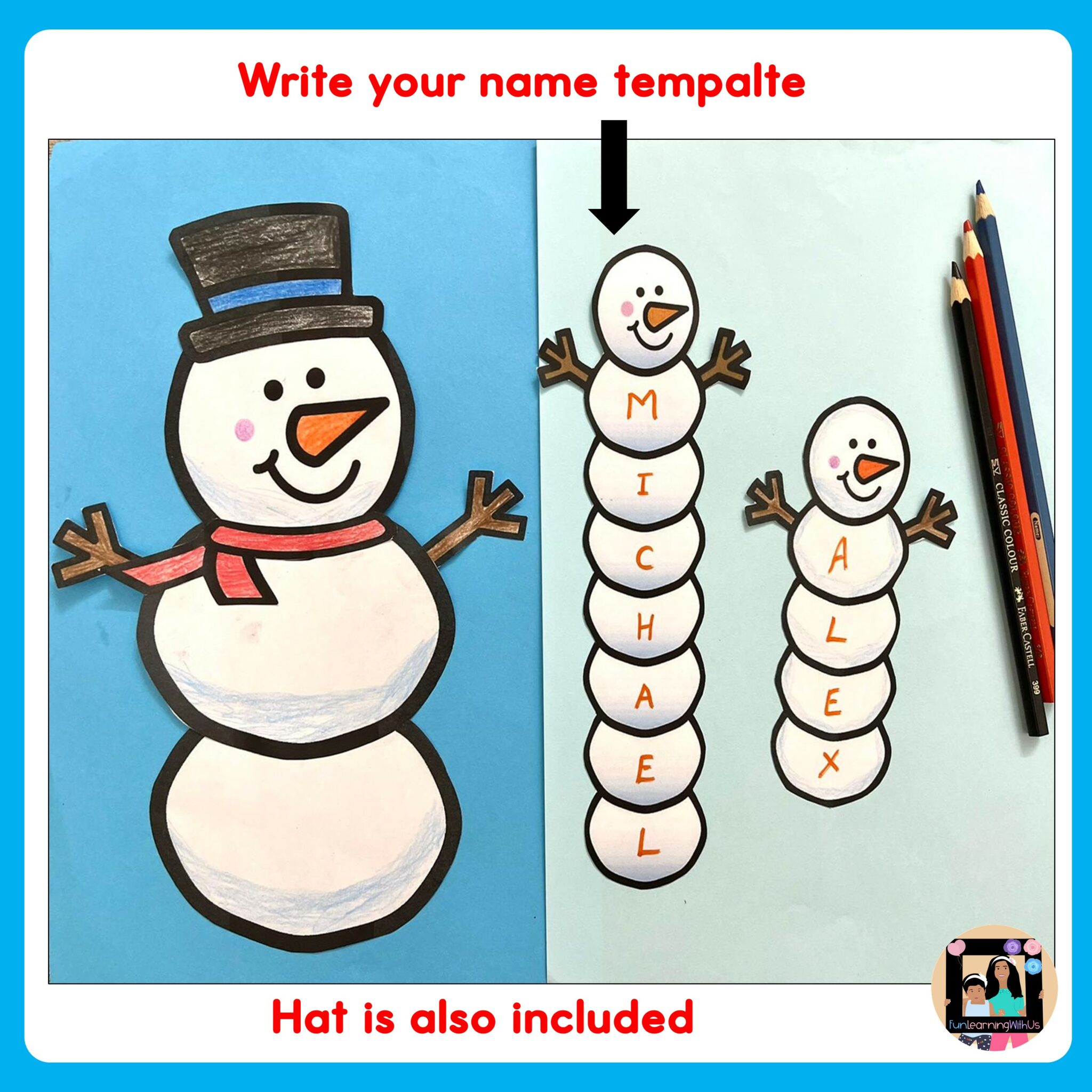 Build a Snowman Craft & Craftivities |Winter Craft - Made By Teachers