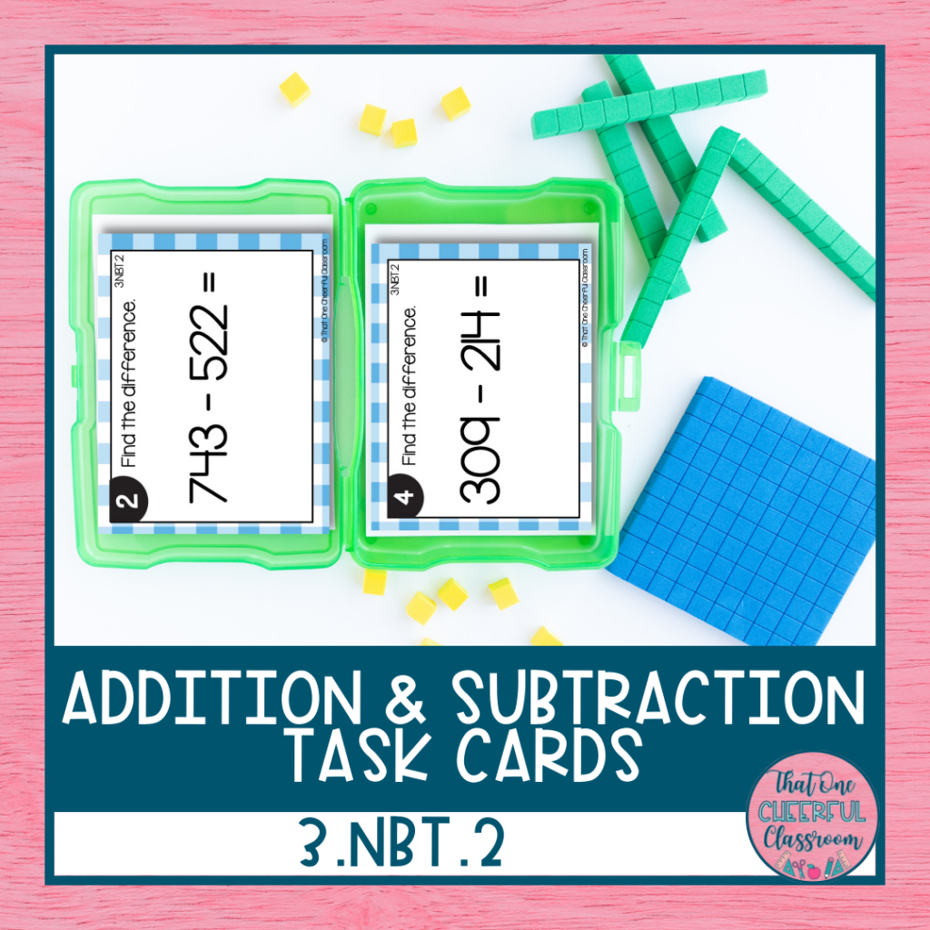 Multi-Digit Addition and Subtraction Task Cards - Made By Teachers