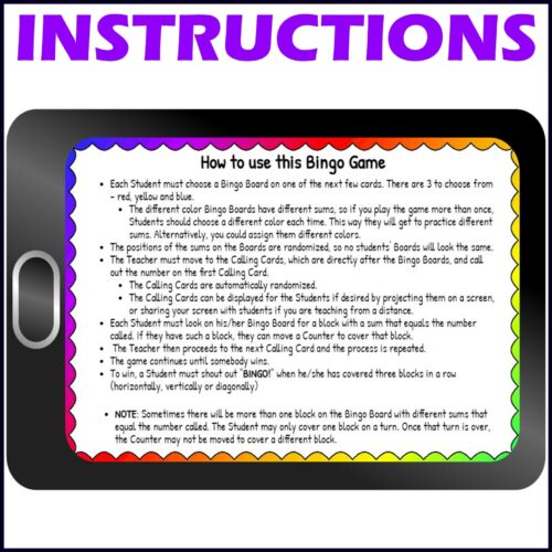 Number Bonds to 5 Game - Digital Math Bingo - 1-5 - Made By Teachers