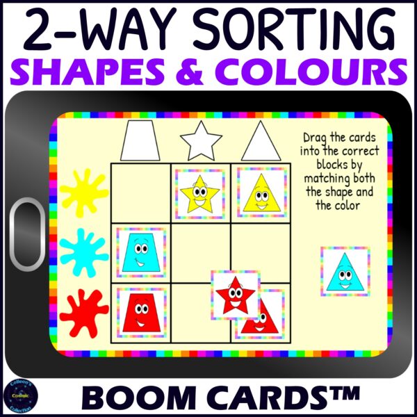 Sorting Shapes and Colors Activity - Digital Game - Made By Teachers