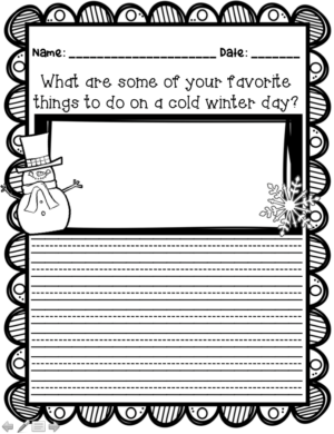 Winter Writing Worksheets! Writing Prompts | Made By Teachers