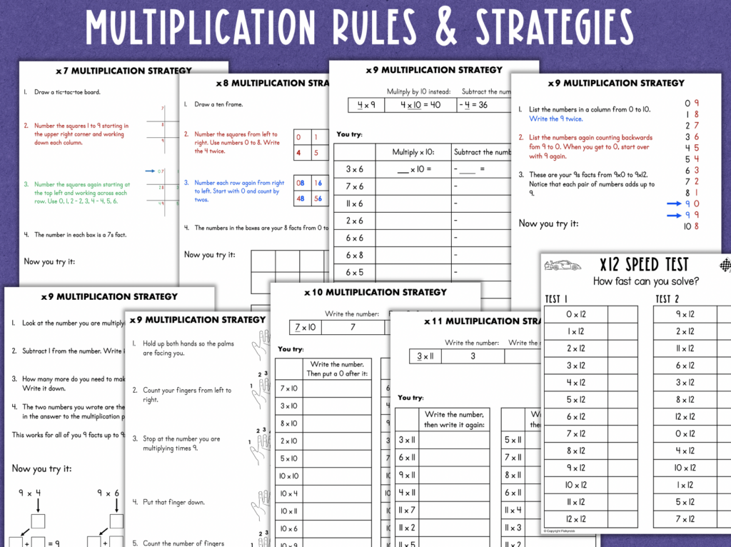 Multiplication Facts Fluency Practice Drills Trick - Made By Teachers