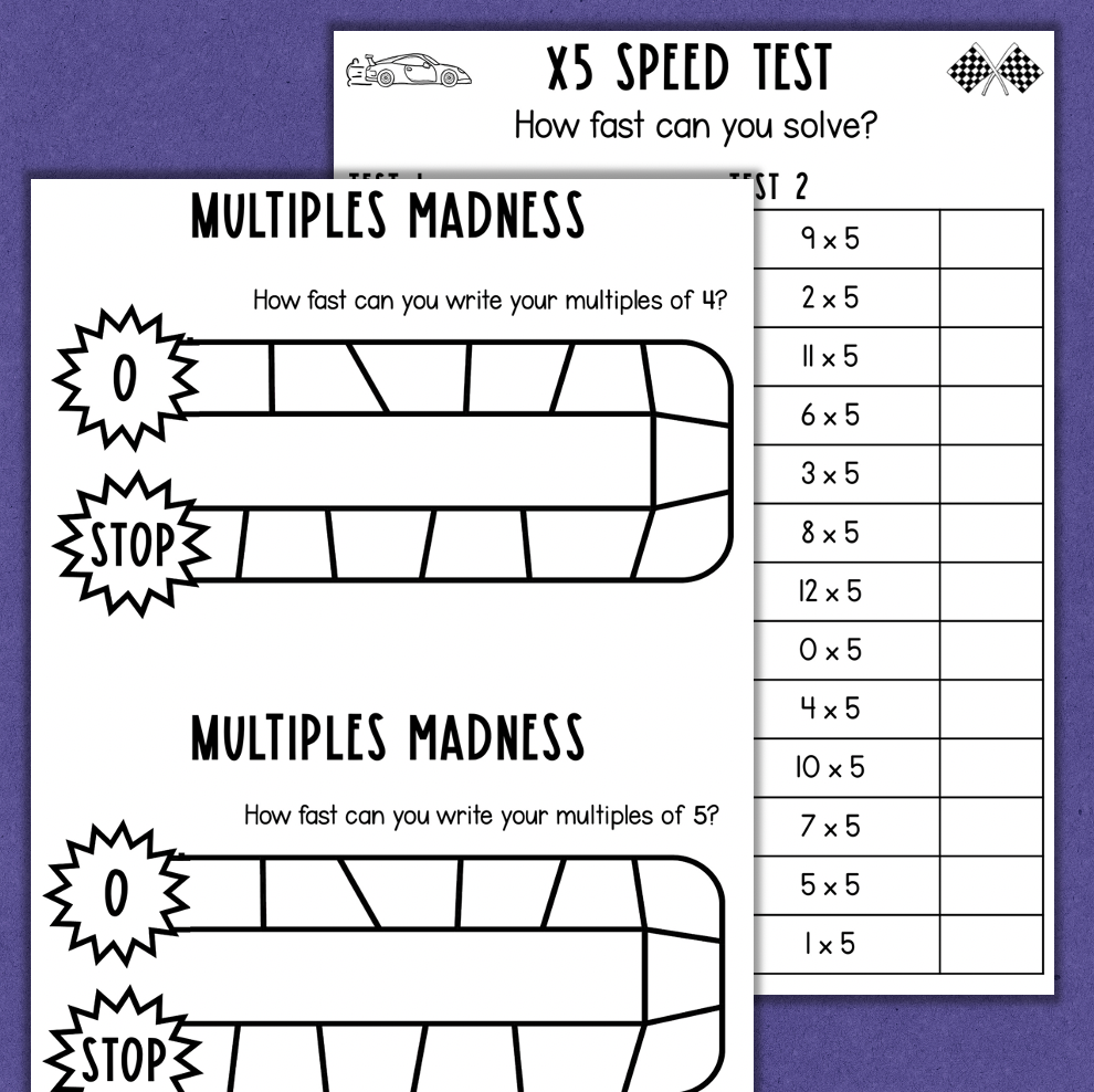 Multiplication Facts Fluency Practice Drills Trick - Made By Teachers