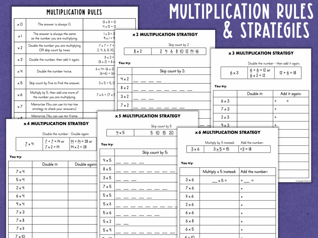 Multiplication Facts Fluency Practice Drills Trick - Made By Teachers