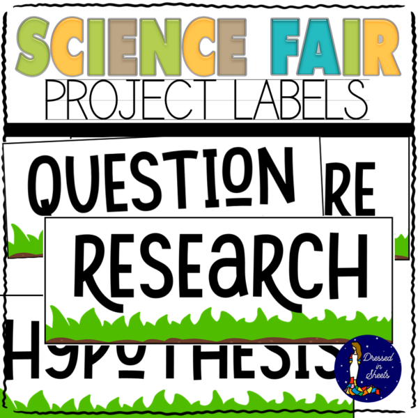 Science Fair Project Labels Grass Themed | Made By Teachers