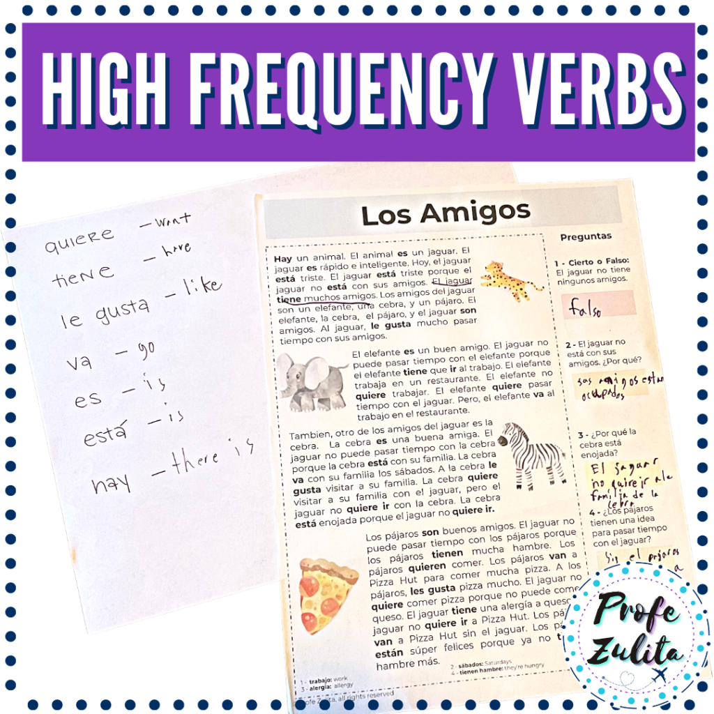 Spanish Stories: Super 7 Verbs | Unit - Made By Teachers