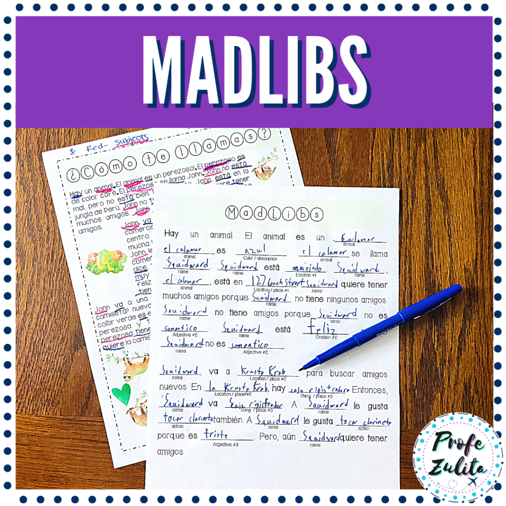 Spanish Story: Super 7 Verbs | Mini Unit | Made By Teachers