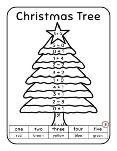 English: Christmas Tree Quick-Grade Numbers - Made By Teachers