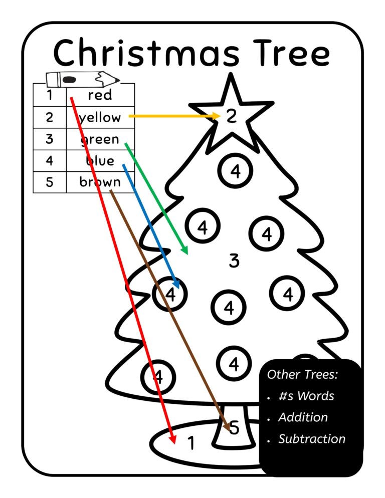 English: Christmas Tree Quick-Grade Numbers | Made By Teachers