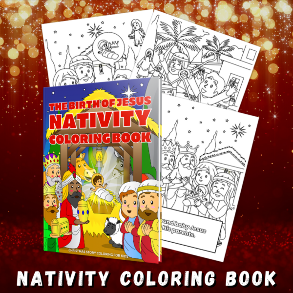 Printable Birth of Jesus Nativity Coloring Book - Made By Teachers