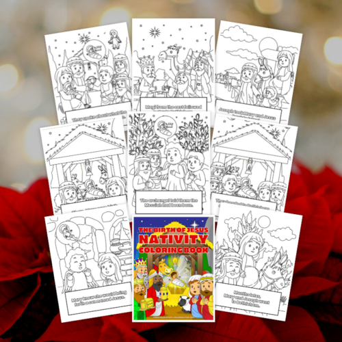 Printable Birth of Jesus Nativity Coloring Book - Made By Teachers