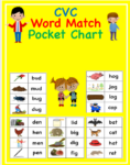 CVC Words Pocket Chart Sorting - Made By Teachers