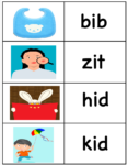 CVC Words Pocket Chart Sorting - Made By Teachers
