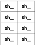 Consonant Digraph ch, sh, th, wh Pocket Chart Match | Made By Teachers