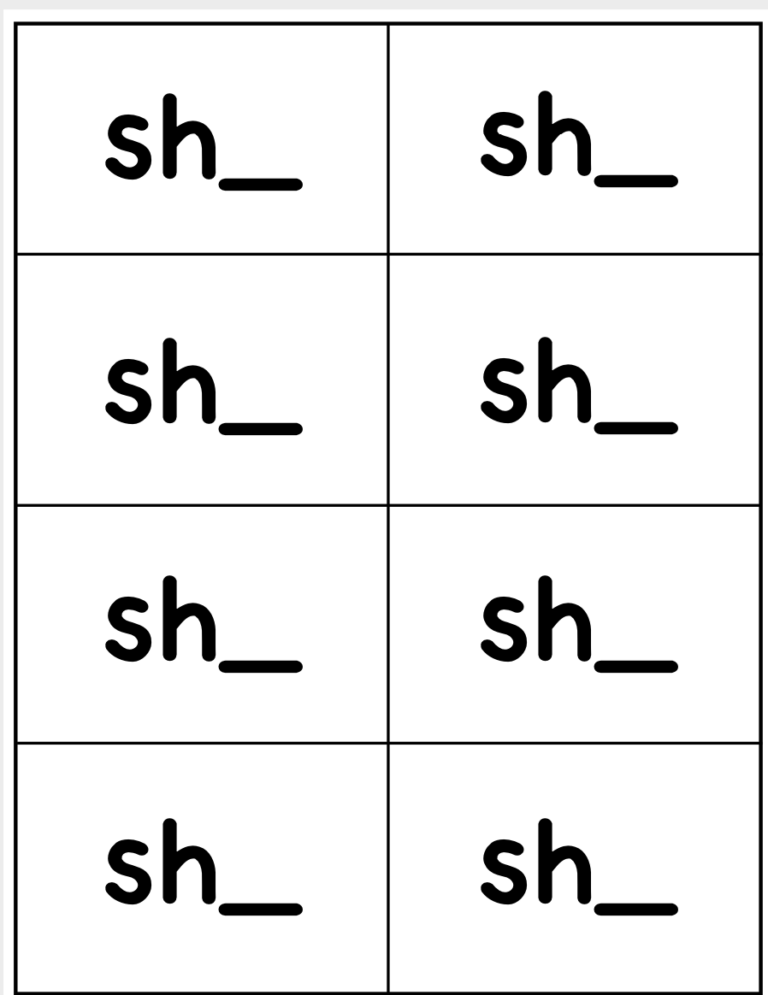 Consonant Digraph ch, sh, th, wh Pocket Chart Match - Made By Teachers