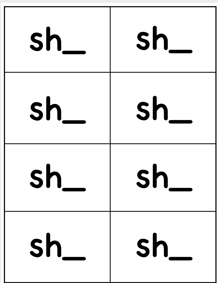 Consonant Digraph ch, sh, th, wh Pocket Chart Match | Made By Teachers