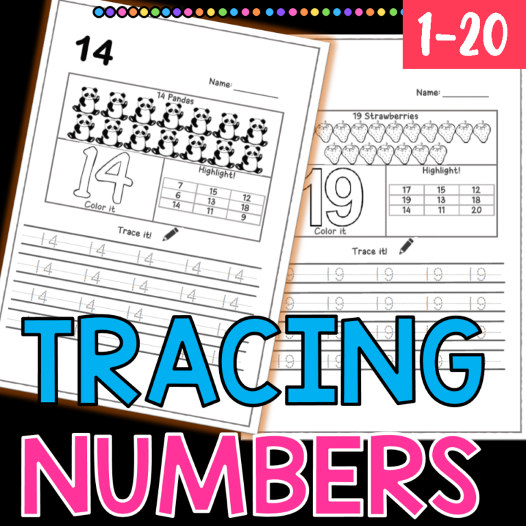 Tracing Numbers 1-20 | Writing Numbers 1-20 - Made By Teachers