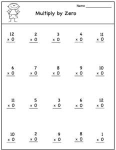 Basic Multiplication to 4 Digit by 1 Digit - Made By Teachers