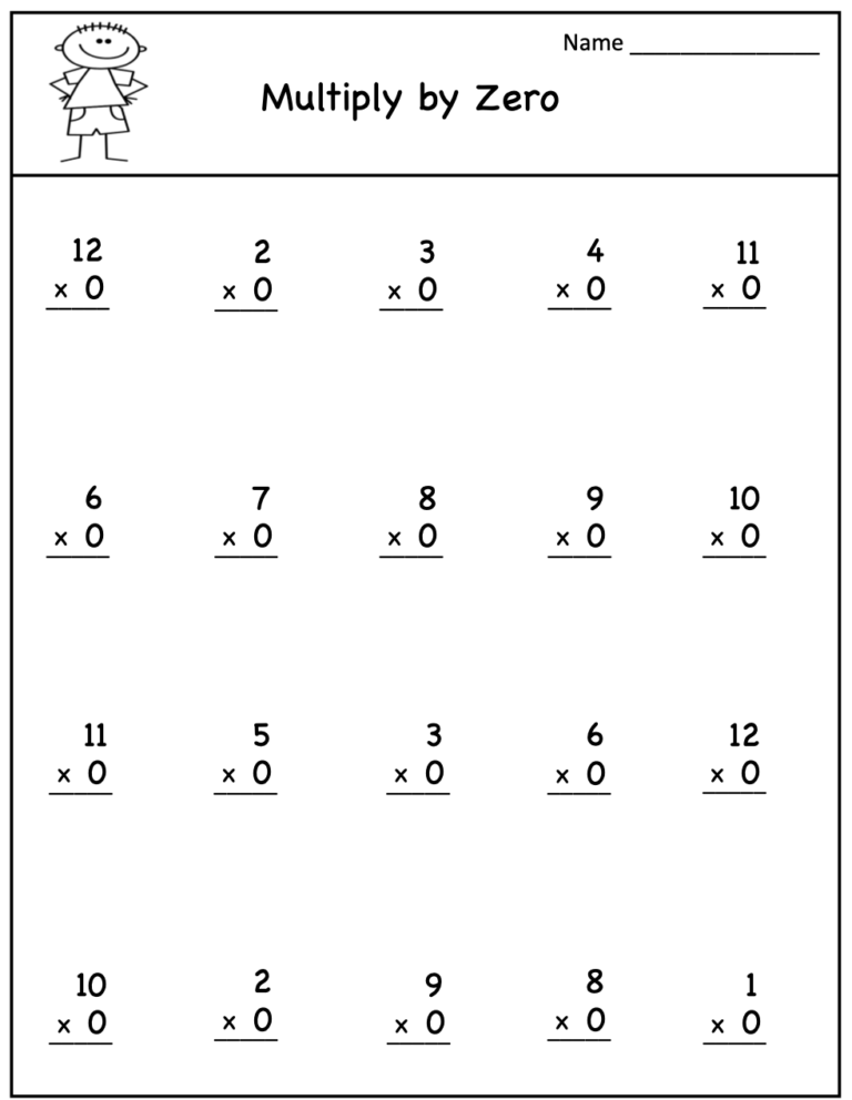 Basic Multiplication to 4 Digit by 1 Digit - Made By Teachers