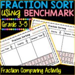 Fraction Sort game with comparing Fractions - Made By Teachers
