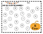 Halloween Number Dab Worksheet 0-9 - Made By Teachers