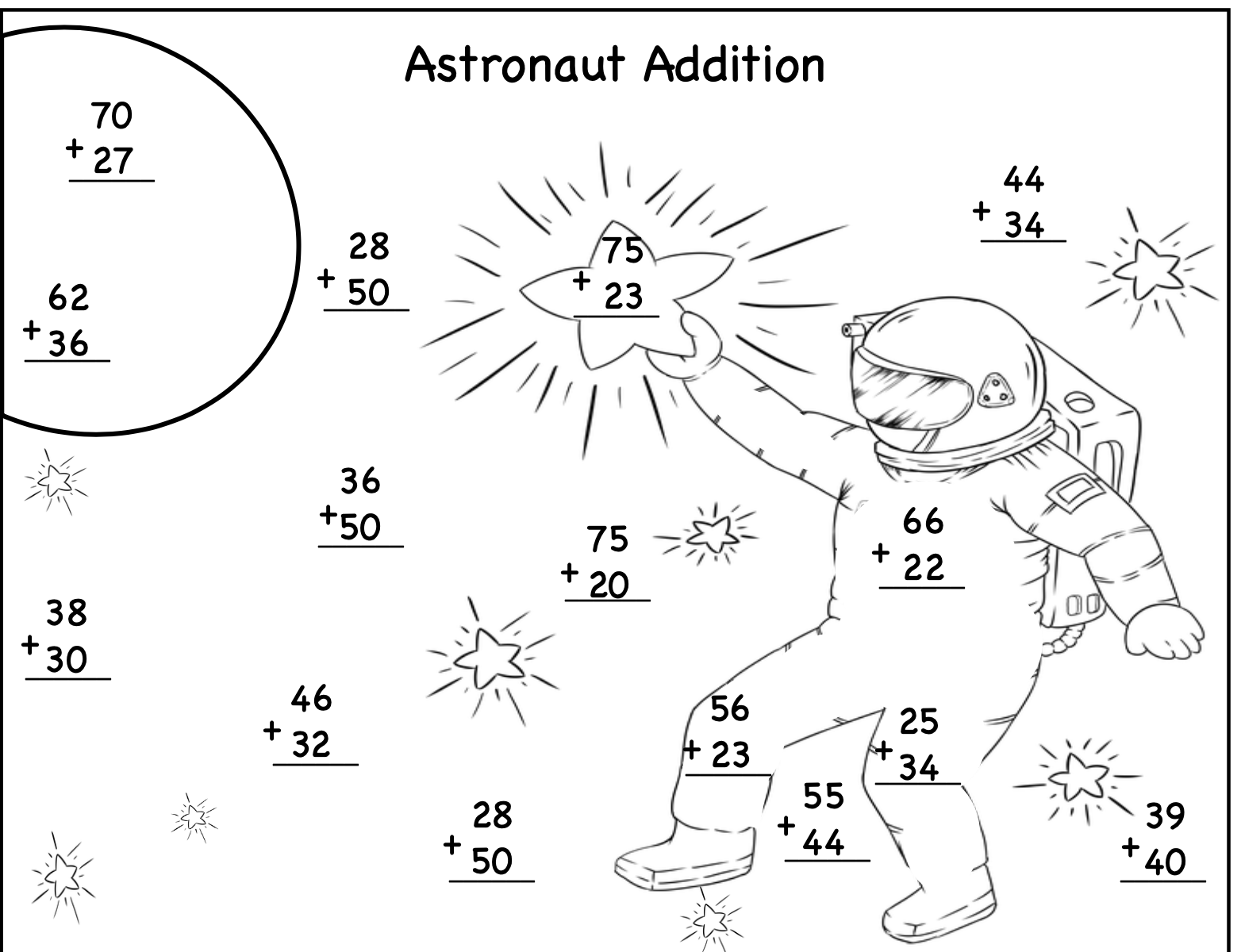 Fall Addition And Subtraction Coloring Worksheets By Teaching Second