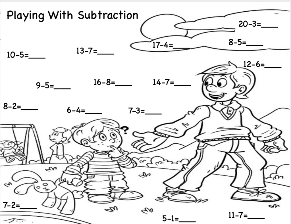 Addition and Subtraction Coloring Sheets | Made By Teachers