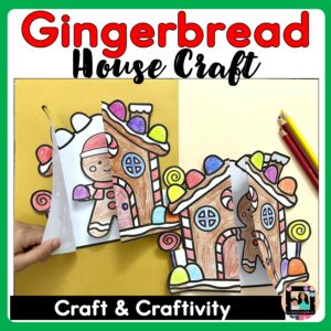 GINGERBREAD HOUSE CRAFT Christmas Activities - Made By Teachers