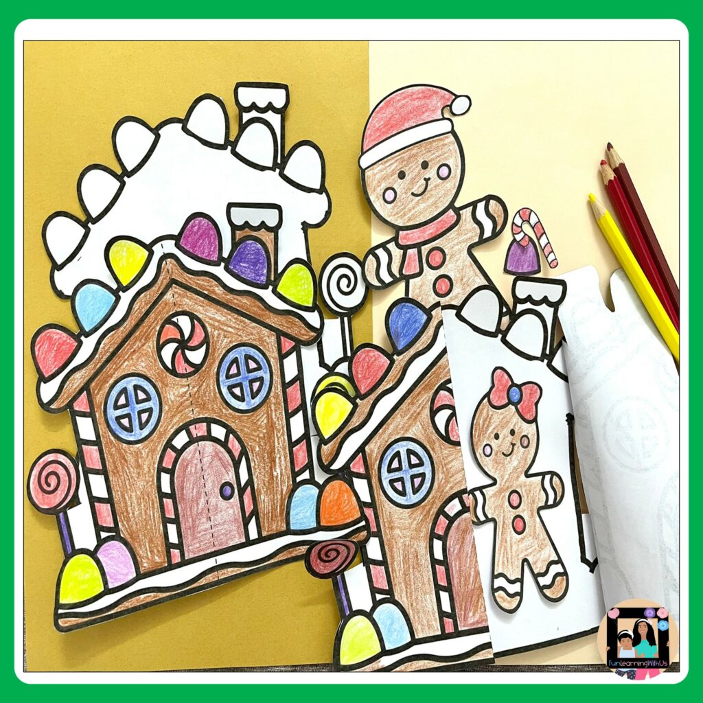 GINGERBREAD HOUSE CRAFT Christmas Activities | Made By Teachers