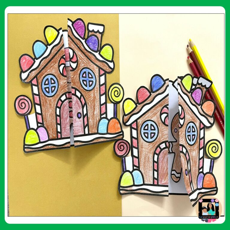 GINGERBREAD HOUSE CRAFT Christmas Activities | Made By Teachers