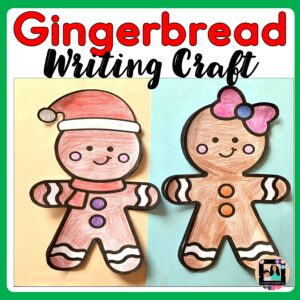 GINGERBREAD MAN Writing CRAFT Christmas Activities - Made By Teachers