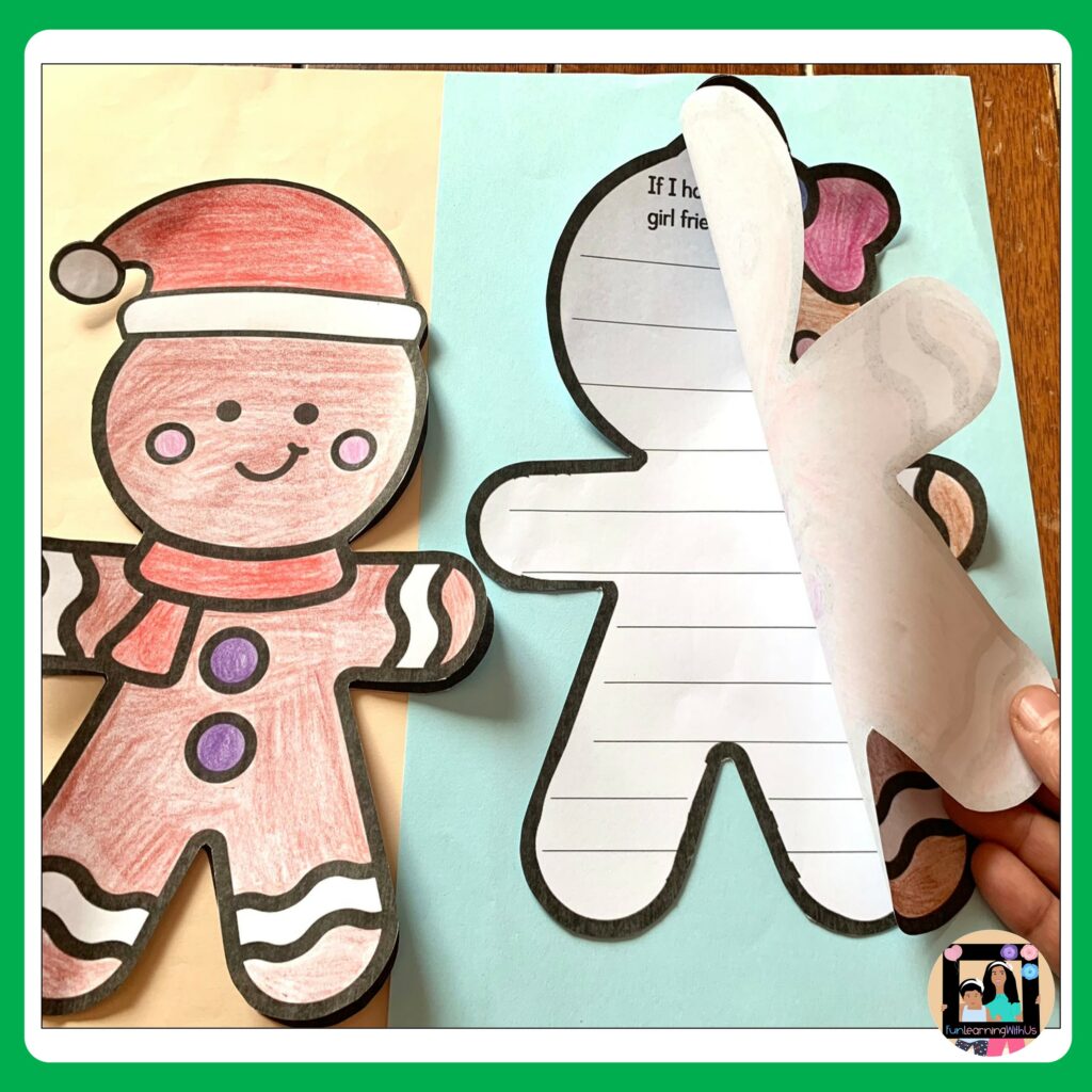 GINGERBREAD MAN Writing CRAFT Christmas Activities | Made By Teachers