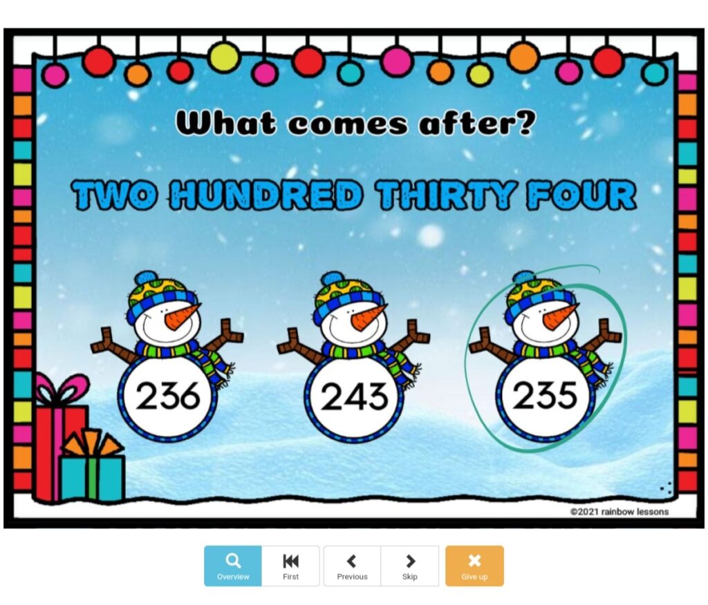 Number Names | Winter Math | Winter Numbers - Made By Teachers