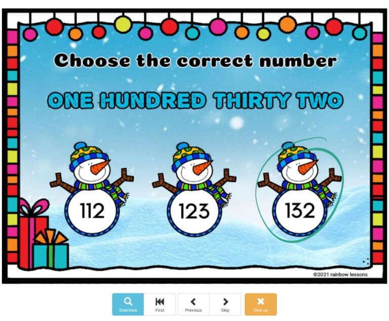 Number Names | Winter Math | Winter Numbers - Made By Teachers